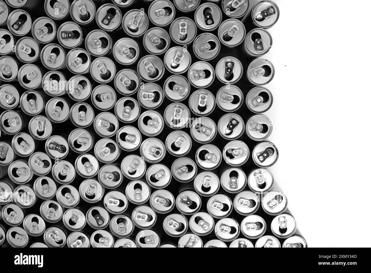 empty aluminum cans texture as easy industry background Stock Photo - Alamy