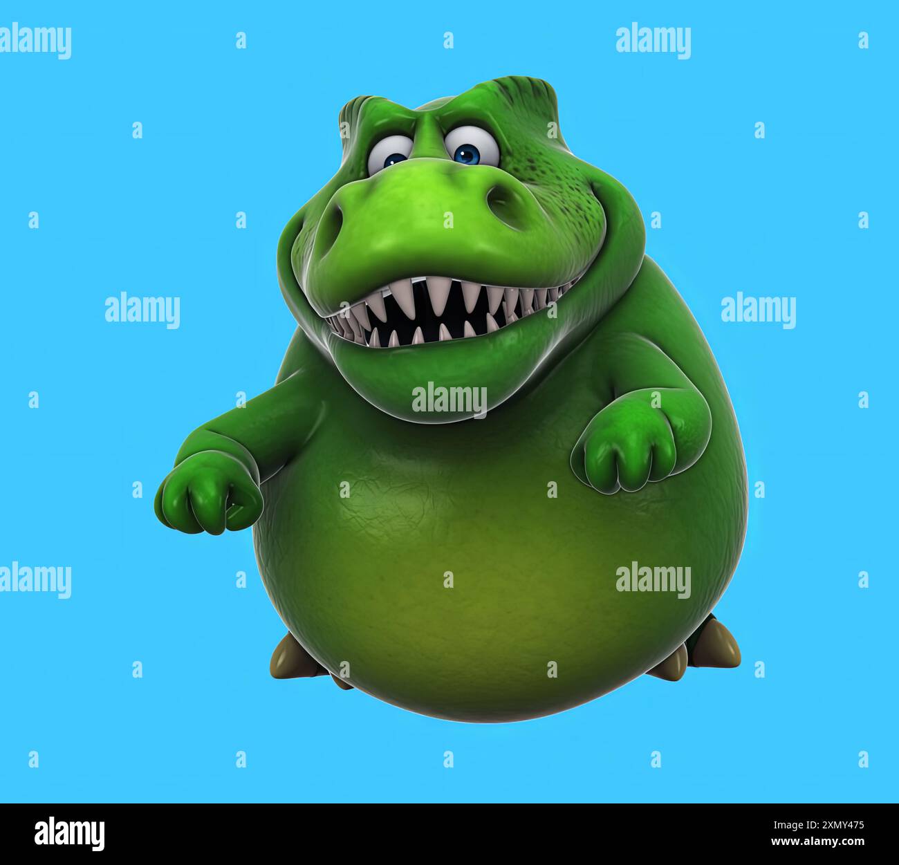 Fun 3D cartoon dinosaur dancing Stock Photo - Alamy