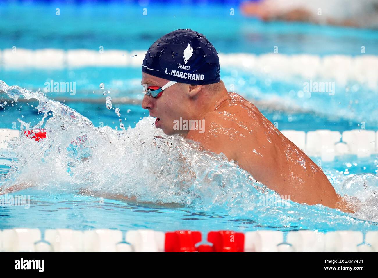 France's Leon Marchand during the Men's 200m Breaststroke heats at the ...