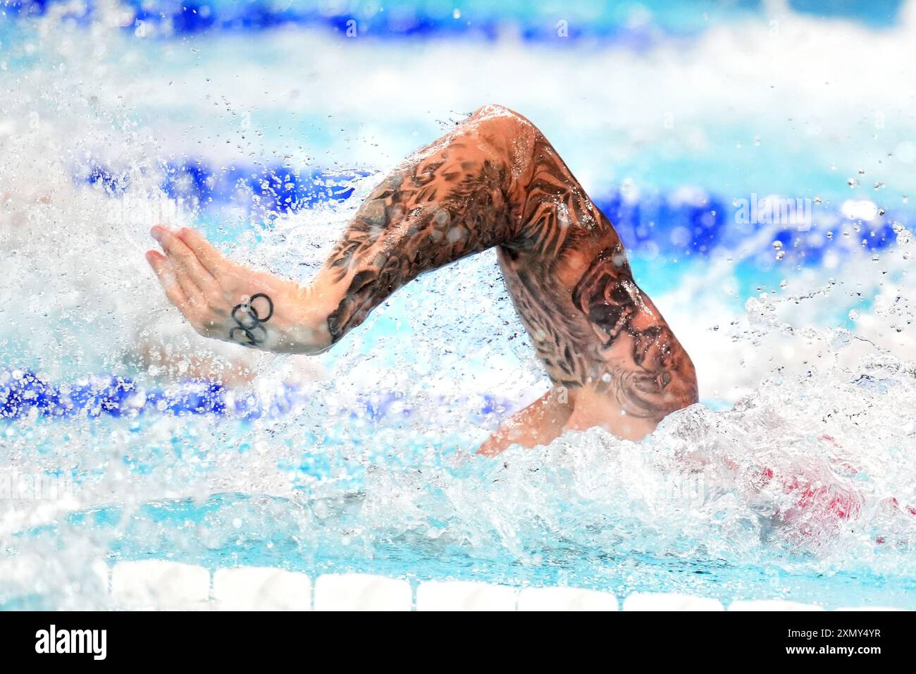 Great Britain's Matthew Richards during the Men's 100m Freestyle heats ...