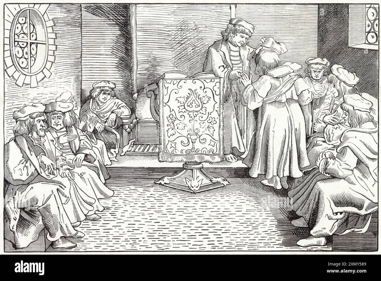 Student at a French university receiving his doctorate Stock Photo - Alamy