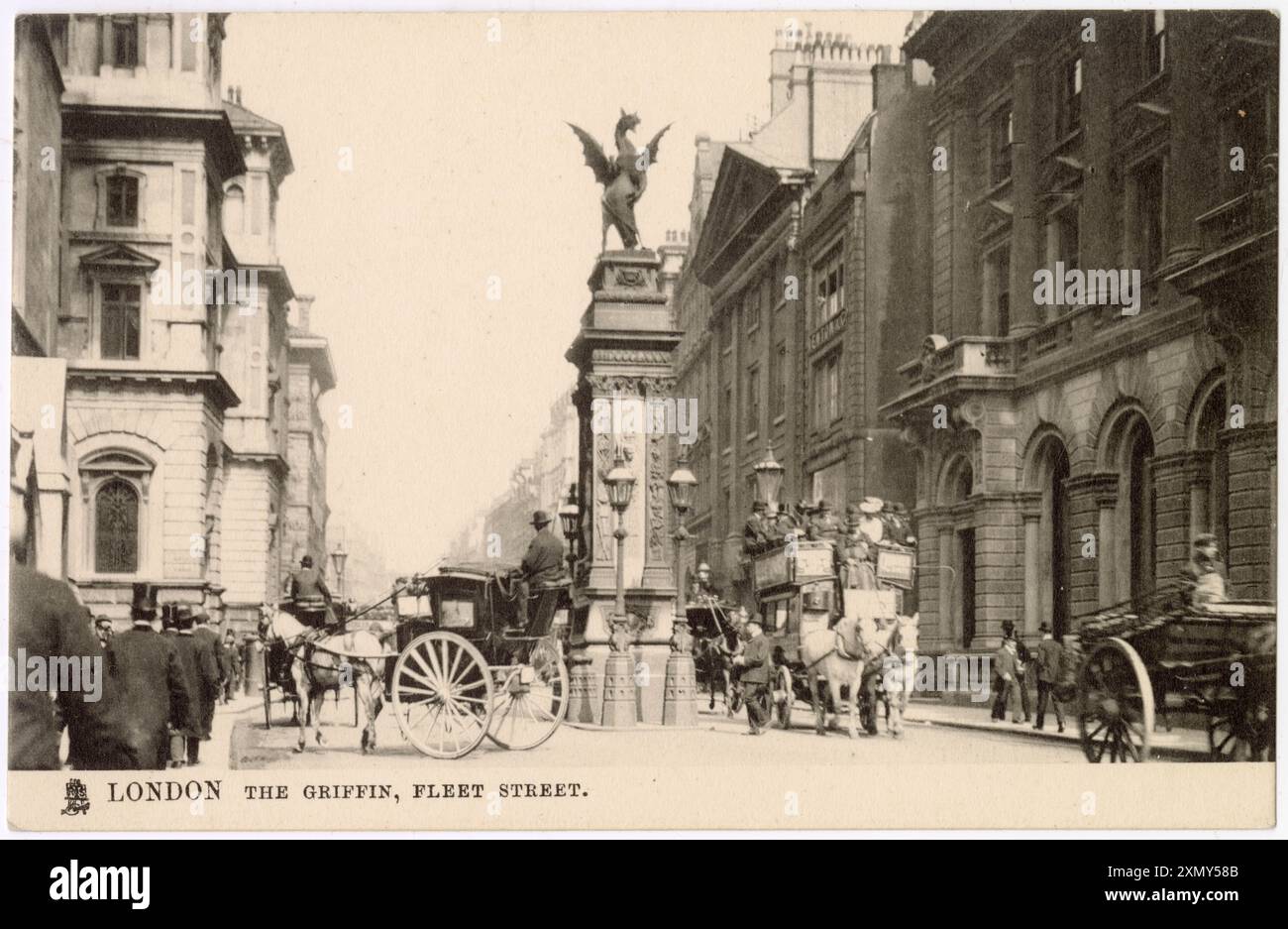 Griffin, Fleet Street, London Stock Photo - Alamy