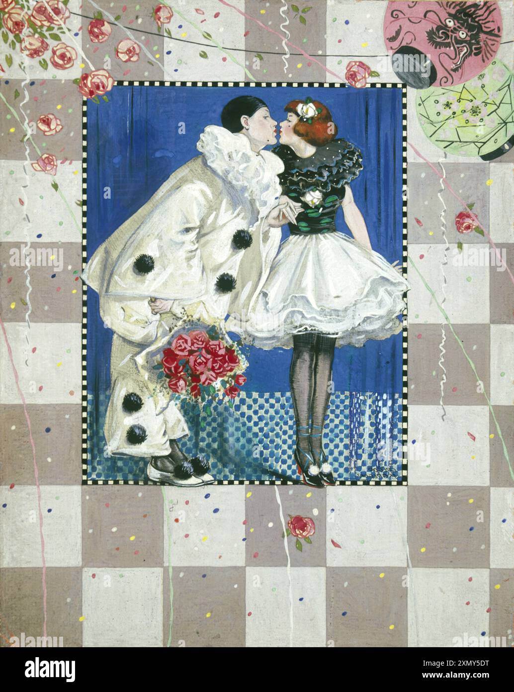 Christmas Cracker box label Stock Photo - Alamy