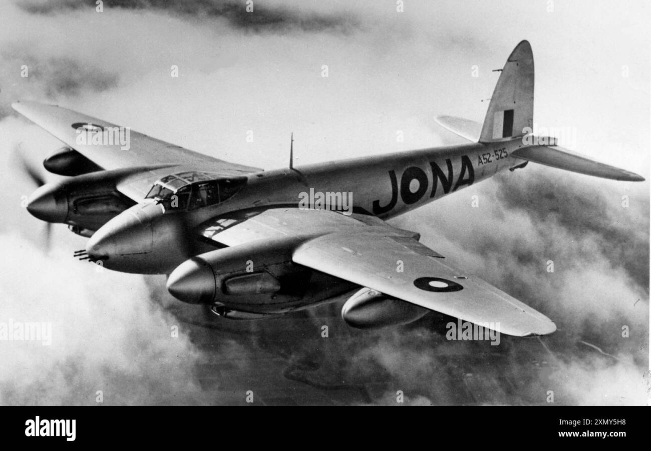 De Havilland DH98 Mosquito FB VI (forward view) aloft-A… Stock Photo ...