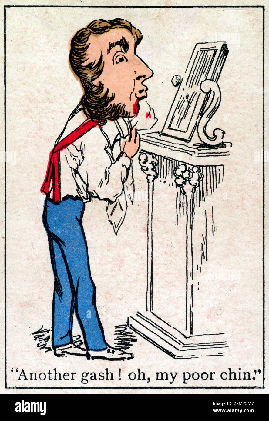 Man shaving 1910s hi-res stock photography and images - Alamy