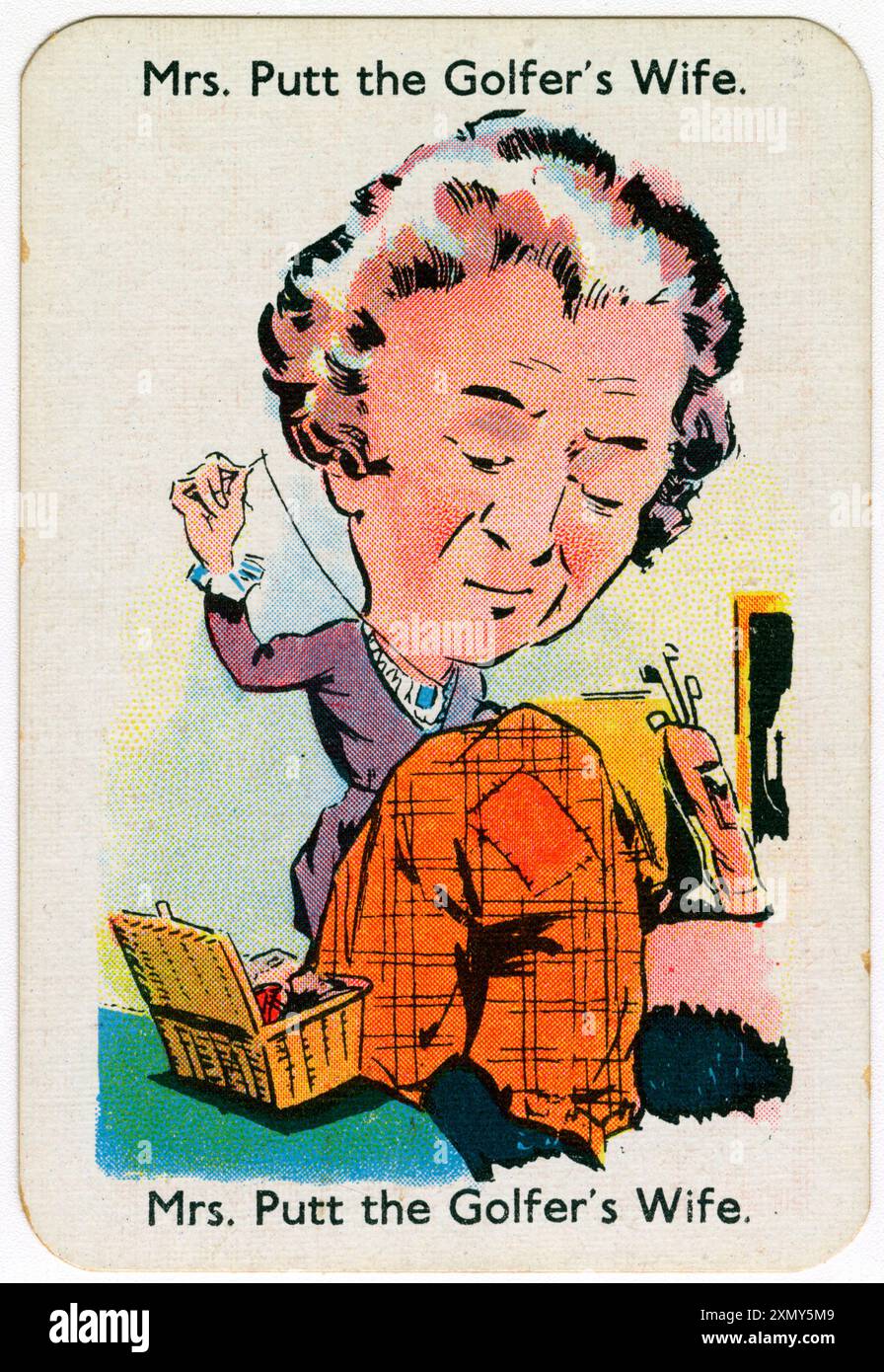 Happy Families Playing Cards - Mrs Putt Stock Photo - Alamy