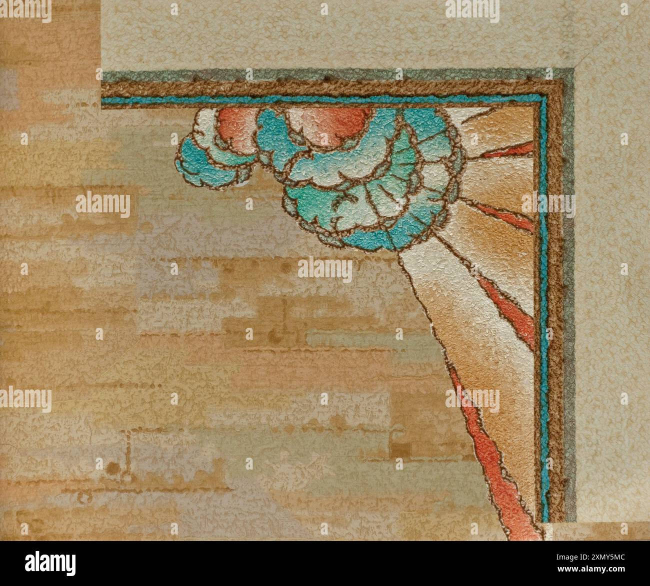 Corner design, SMB wallpaper sample book Stock Photo - Alamy