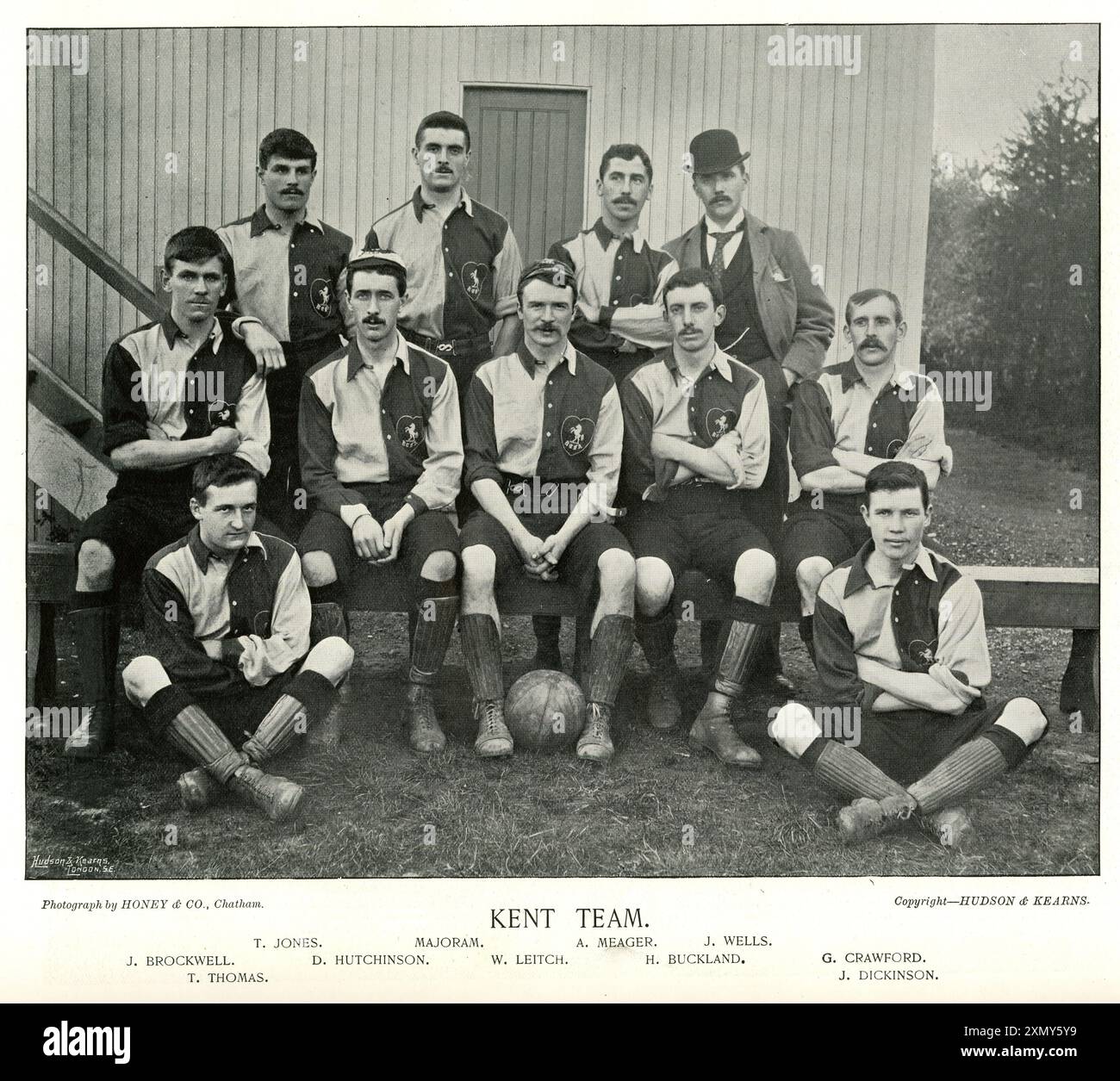 Kent County FC Team Stock Photo - Alamy