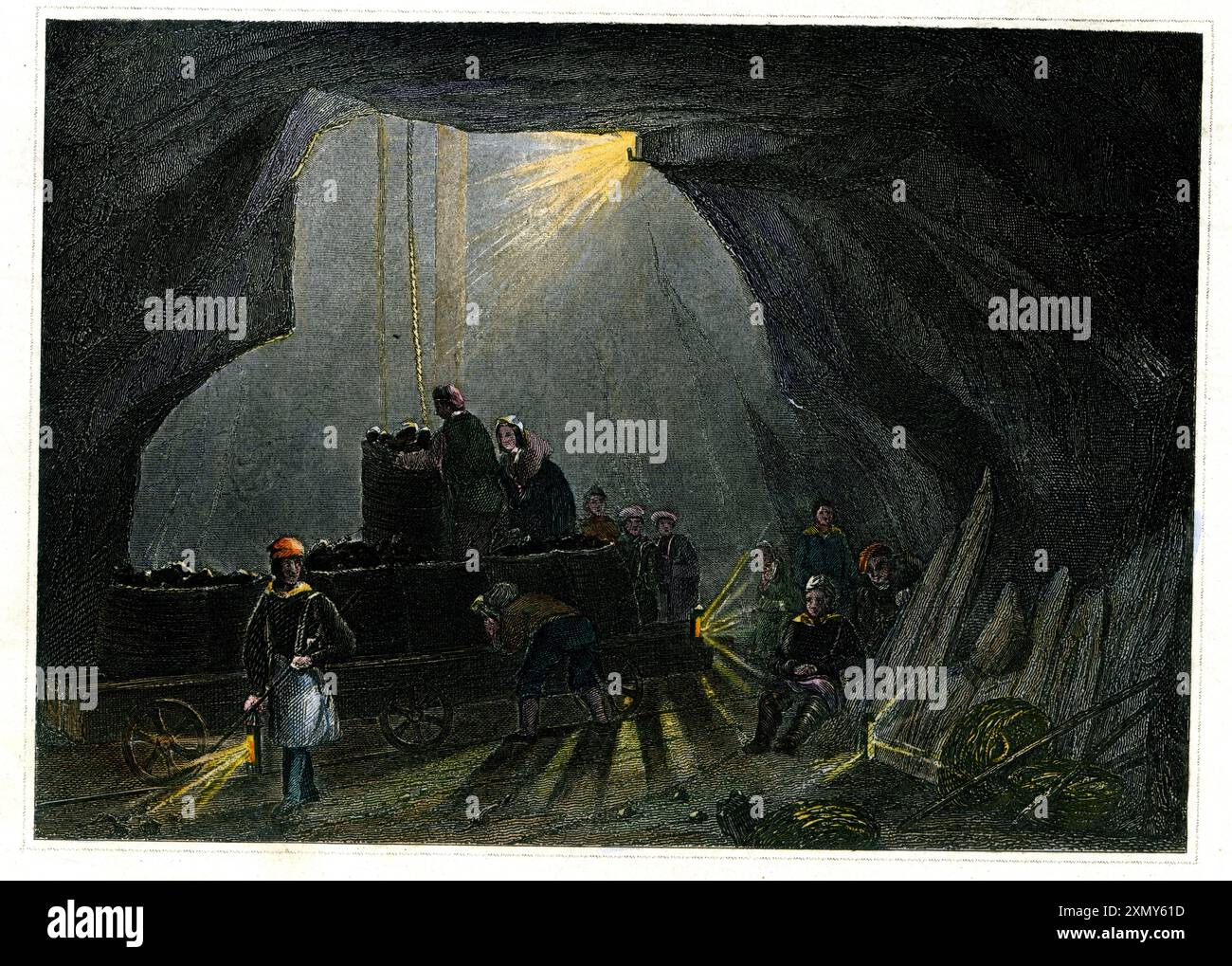 Interior of a coal mine, Newcastle upon Tyne Stock Photo - Alamy