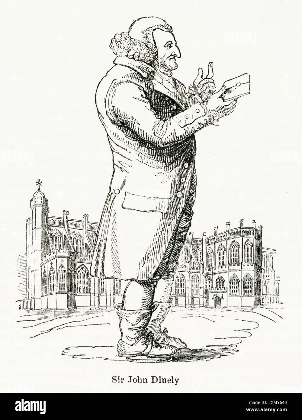 Sir John Dineley-Goodere, 5th Baronet, English eccentric Stock Photo ...