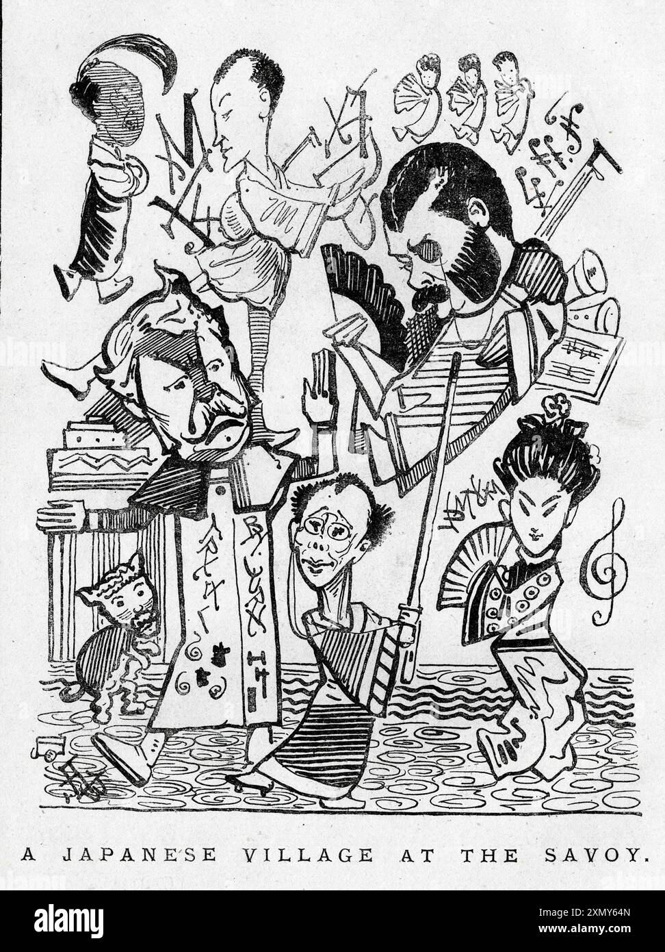 Gilbert sullivan cartoon hi-res stock photography and images - Alamy