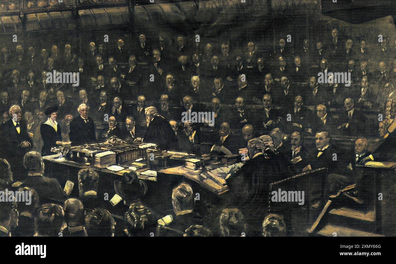 First woman MP, 1919 Stock Photo - Alamy