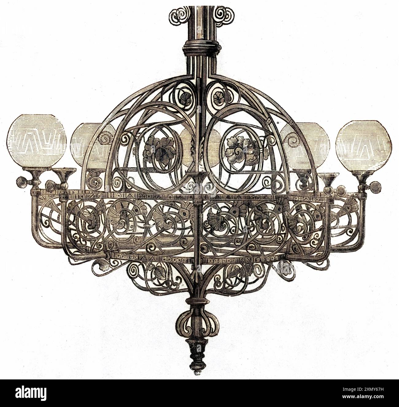 Chandelier ceiling light Cut Out Stock Images & Pictures - Alamy