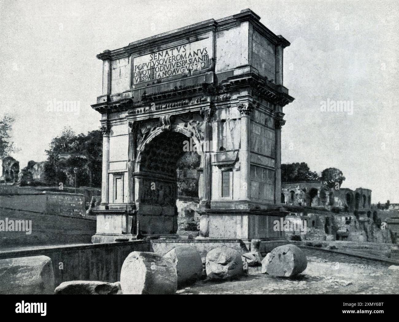 Rome, Italy - Arch of Titus Stock Photo - Alamy