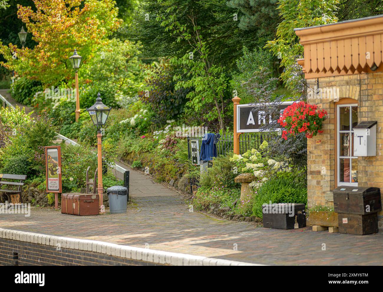 Arley station platform Stock Photo - Alamy
