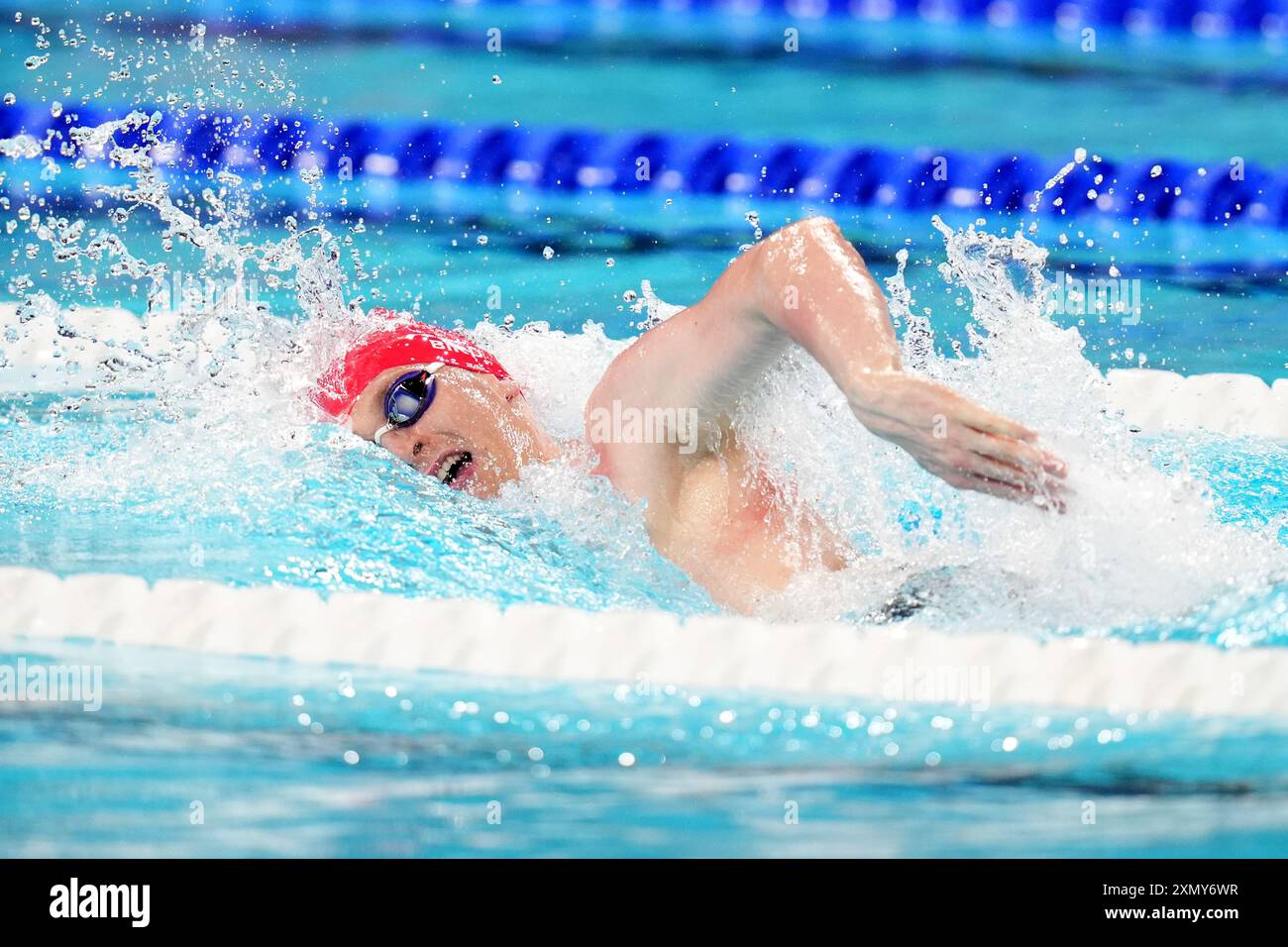 Great Britain's Jack McMillan during the Men's 4 x 200m Freestyle Relay ...