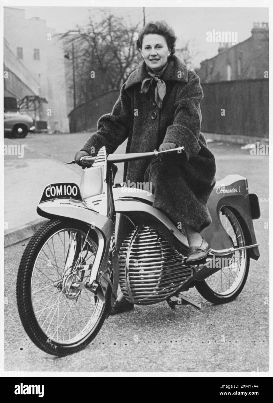 Commander 100 lightweight two-stroke motorcycle Stock Photo - Alamy