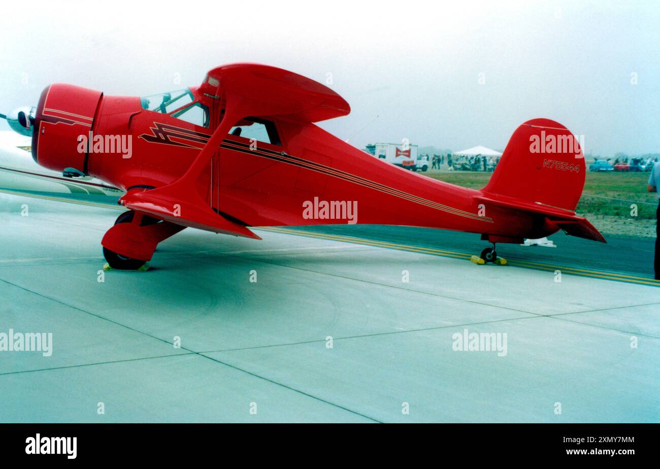 Beech D17S Staggerwing N75544 Stock Photo - Alamy
