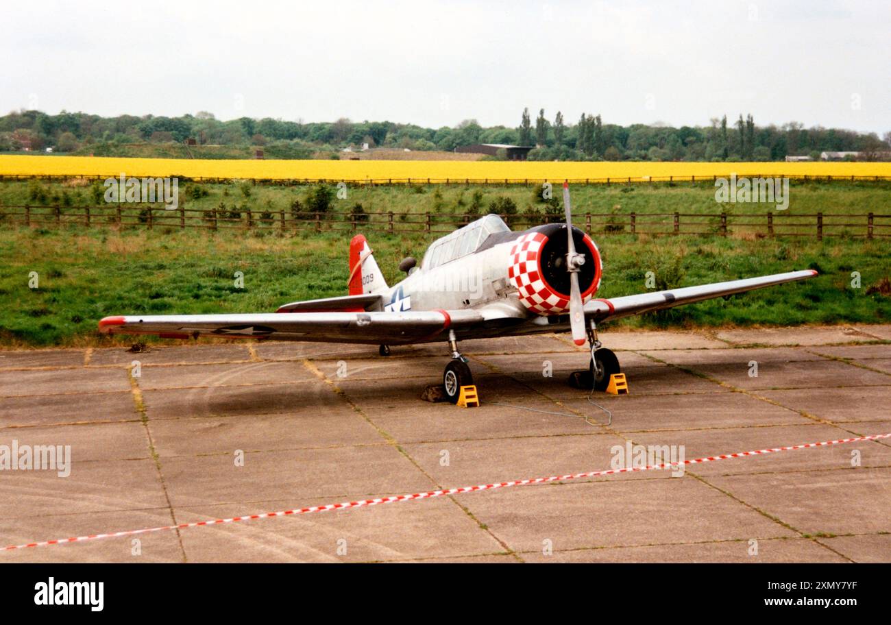 North American AT-6D Harvard II G-BPSE Stock Photo - Alamy