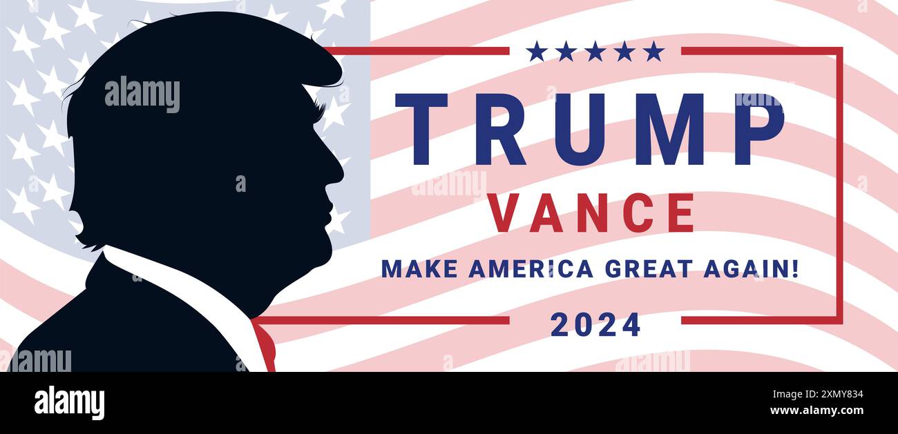 Donald trump campaign logo hi-res stock photography and images - Alamy