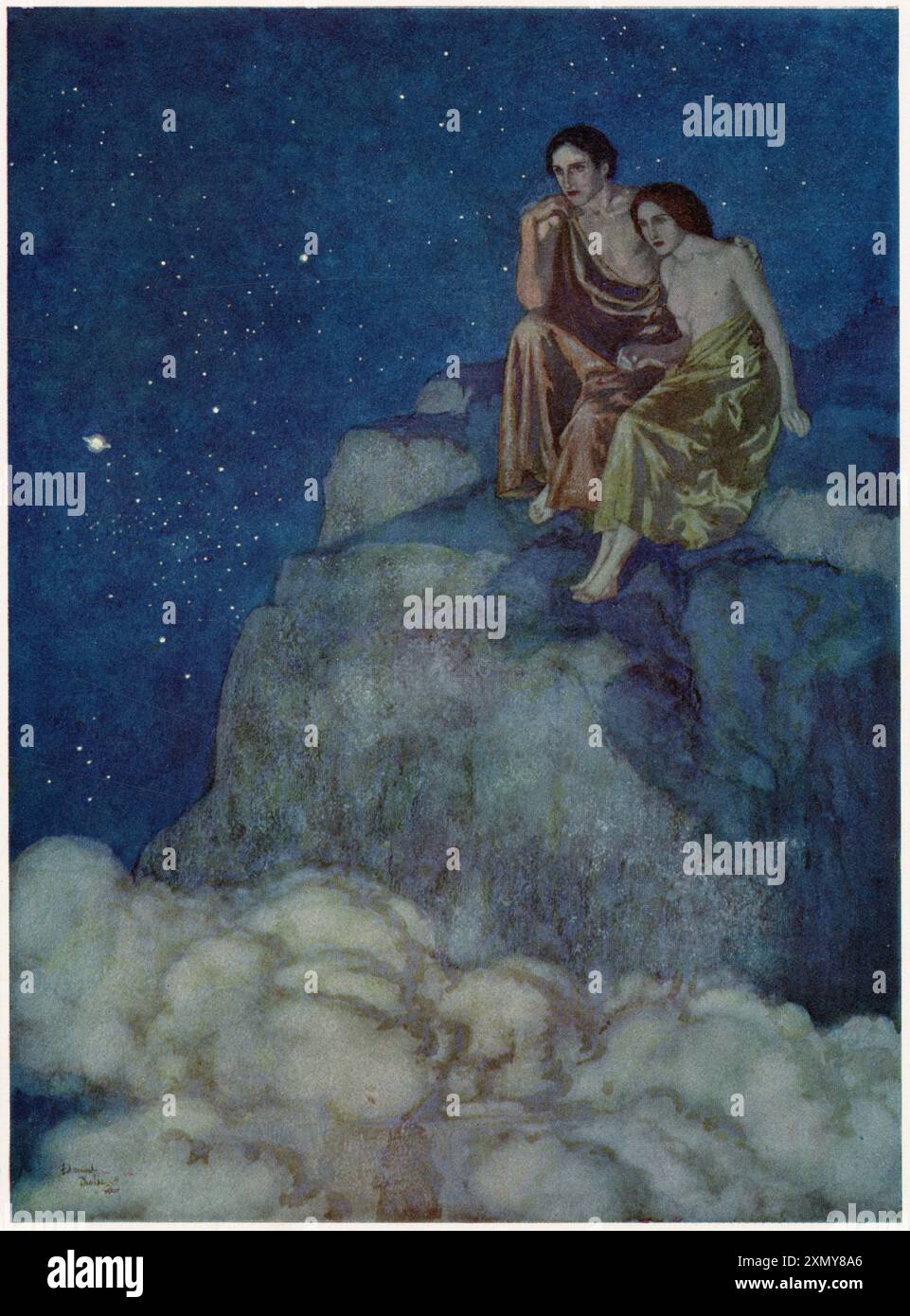 Al Aaraaf by Edgar Allan Poe, Dulac illustration Stock Photo - Alamy