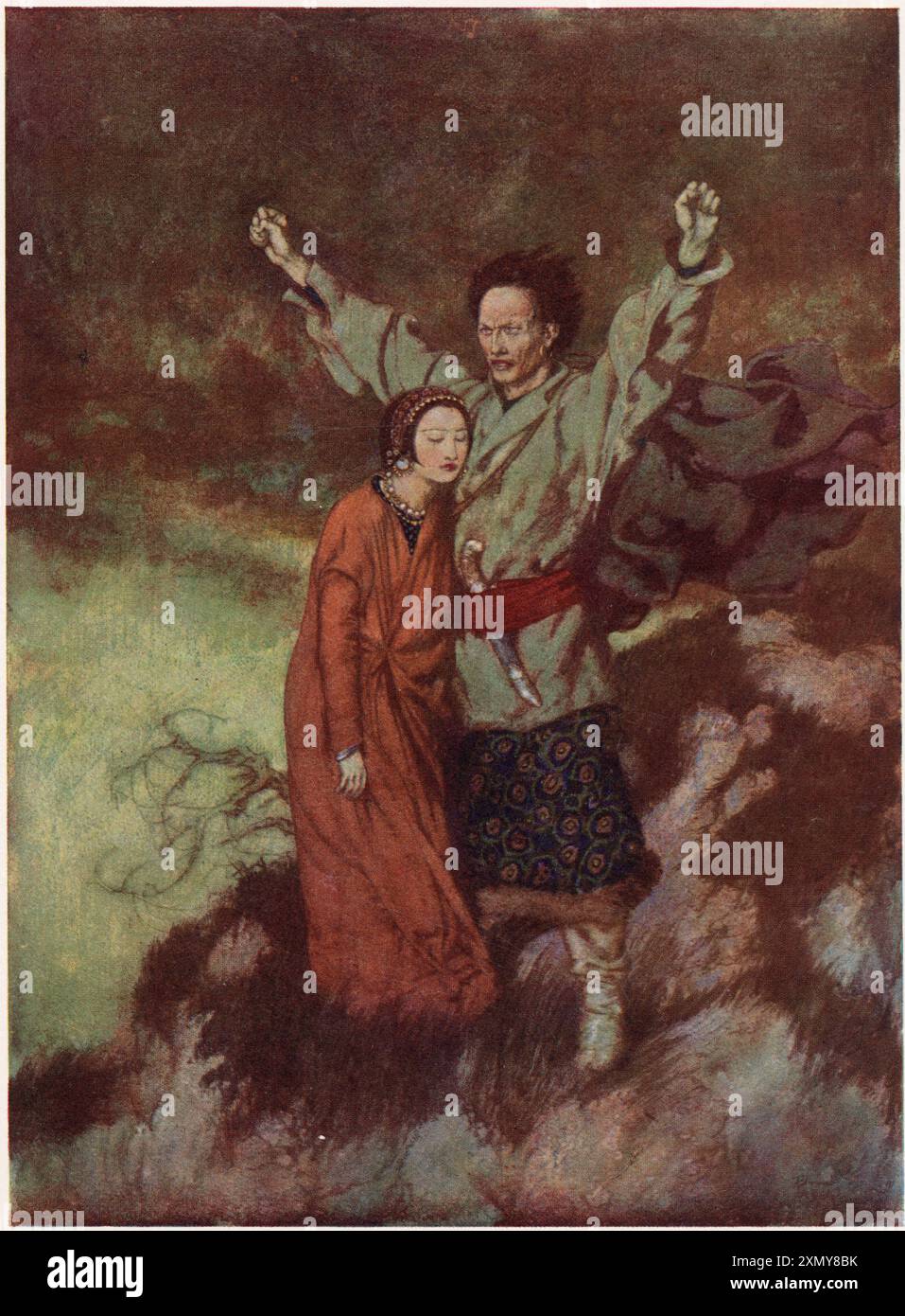 Tamerlane by Edgar Allan Poe, Dulac illustration Stock Photo - Alamy