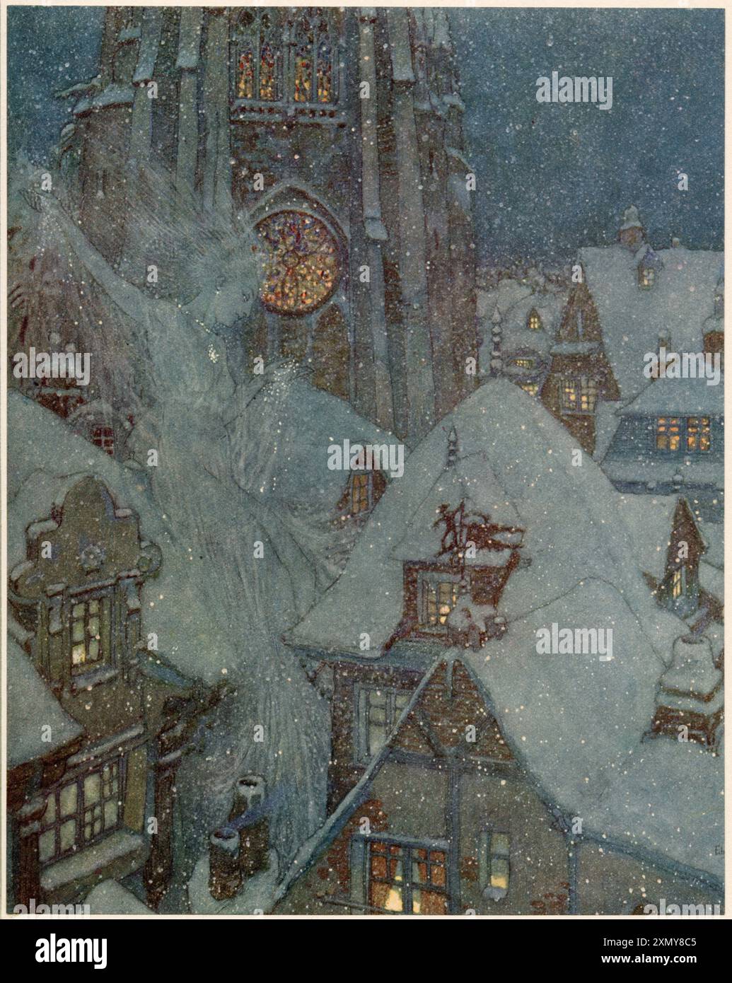 The Snow Queen - Edmund Dulac Stock Photo - Alamy