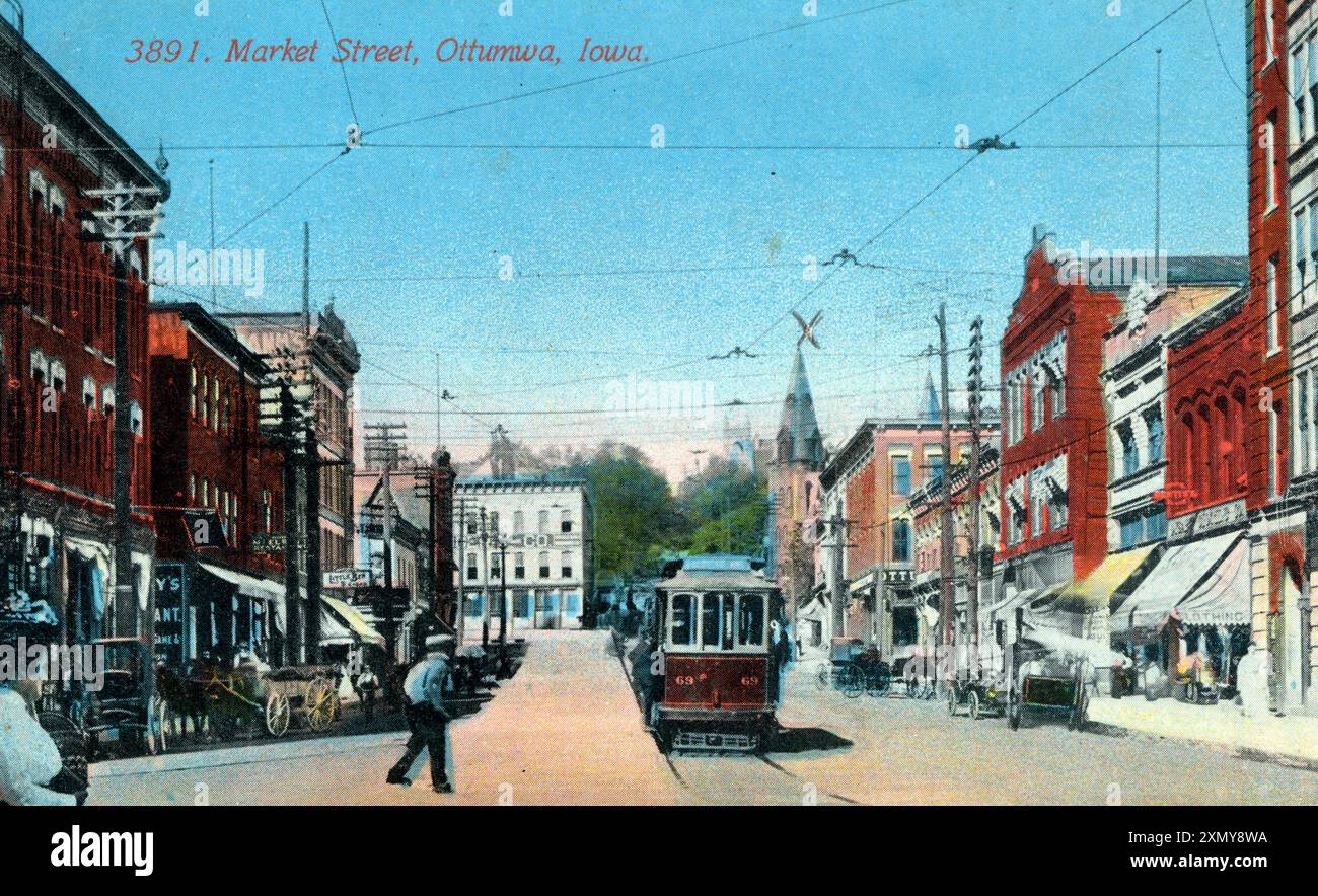 Market Street, Ottumwa, Iowa, USA Stock Photo - Alamy