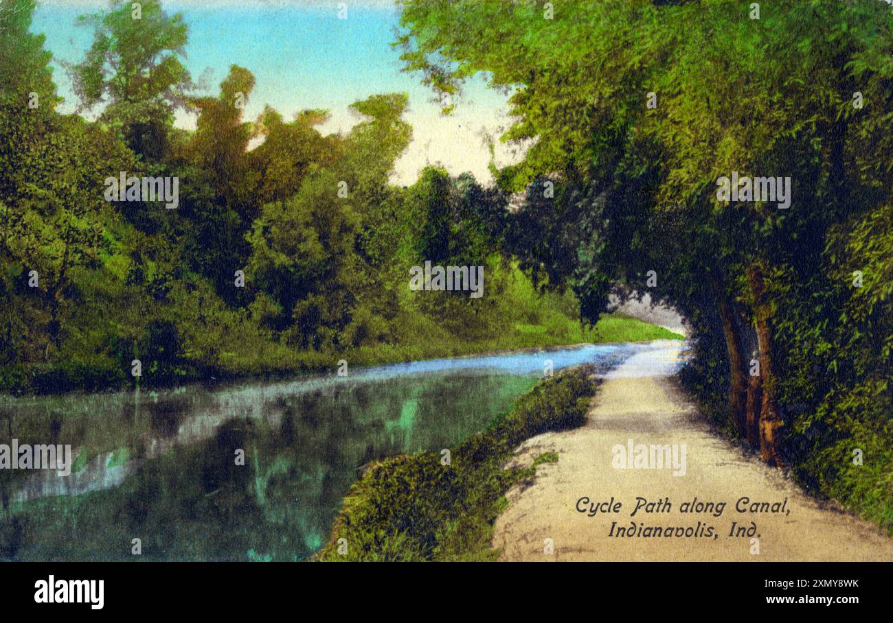 Cycle path along canal hi-res stock photography and images - Alamy