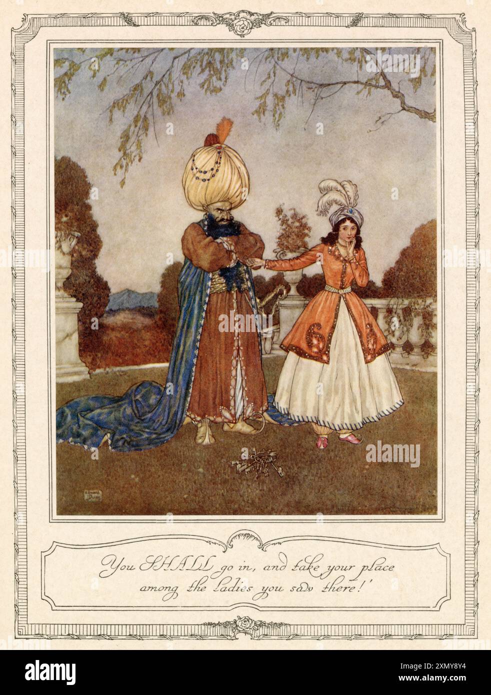 Bluebeard - Edmund Dulac Stock Photo - Alamy