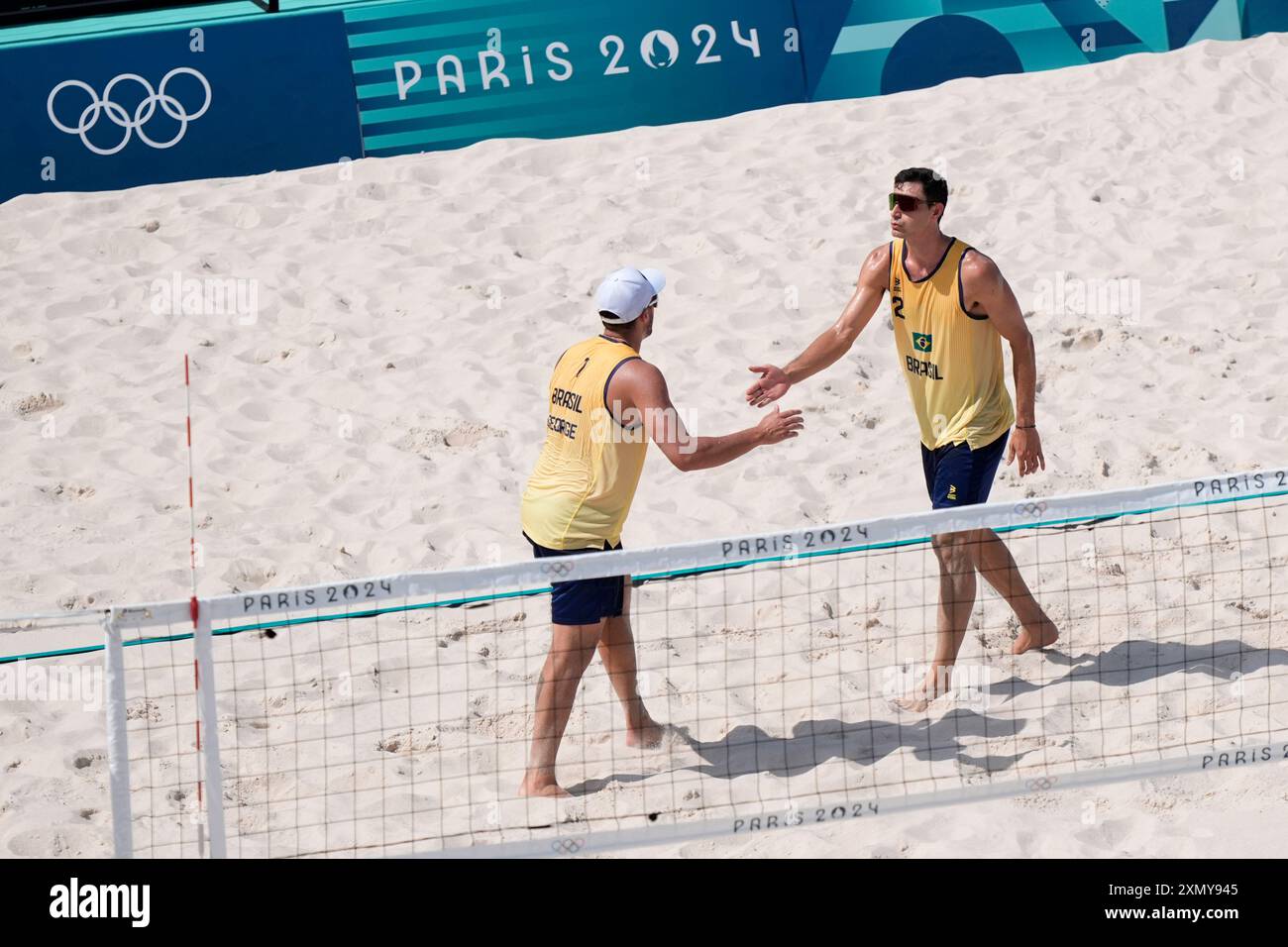 Brazil's George Souto Maior Wanderley, left, and Andre Loyola Stein ...