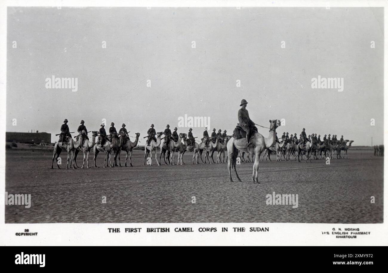 The First British Camel Corps in the Sudan Stock Photo - Alamy