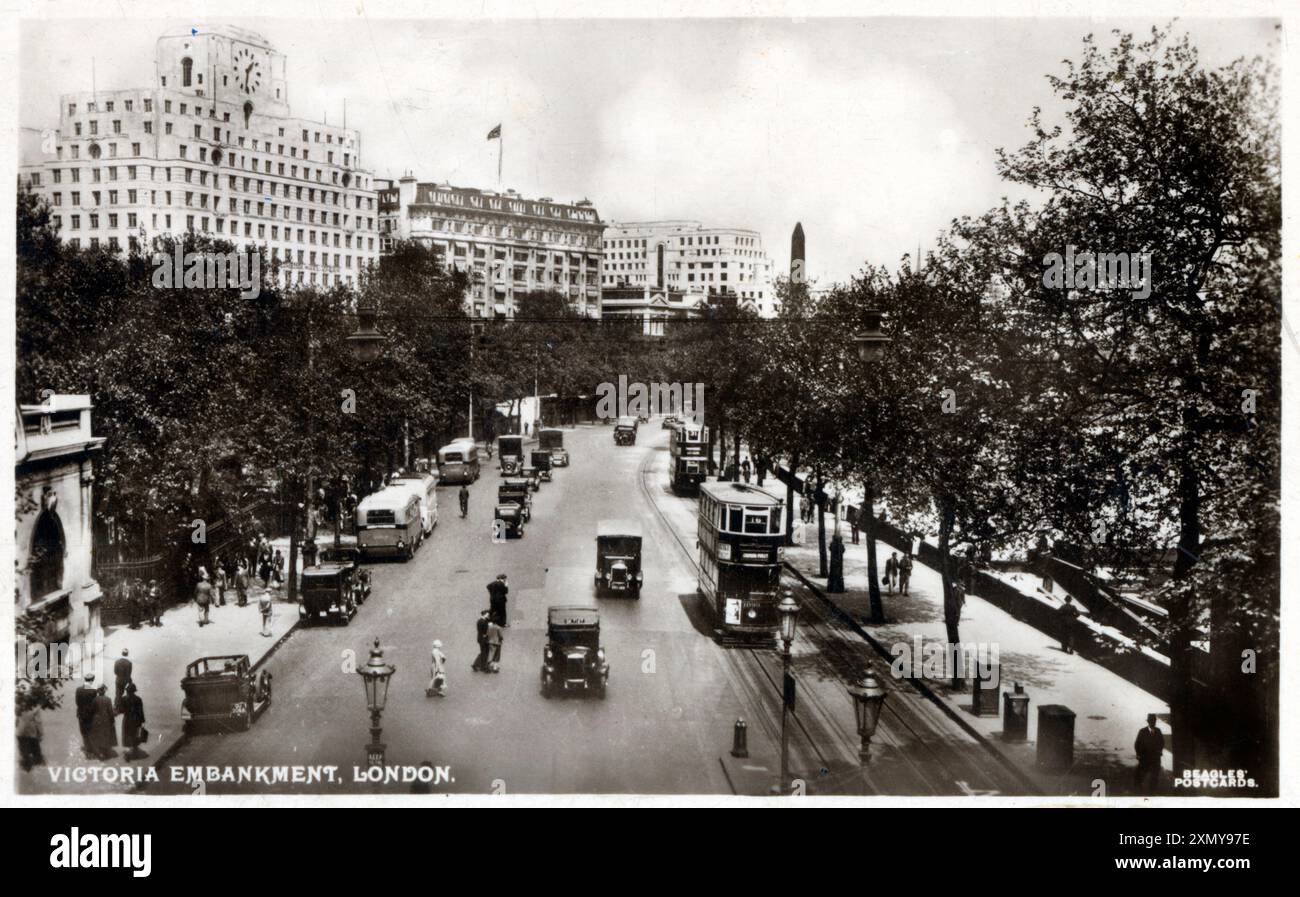Victoria Embankment, London Stock Photo - Alamy