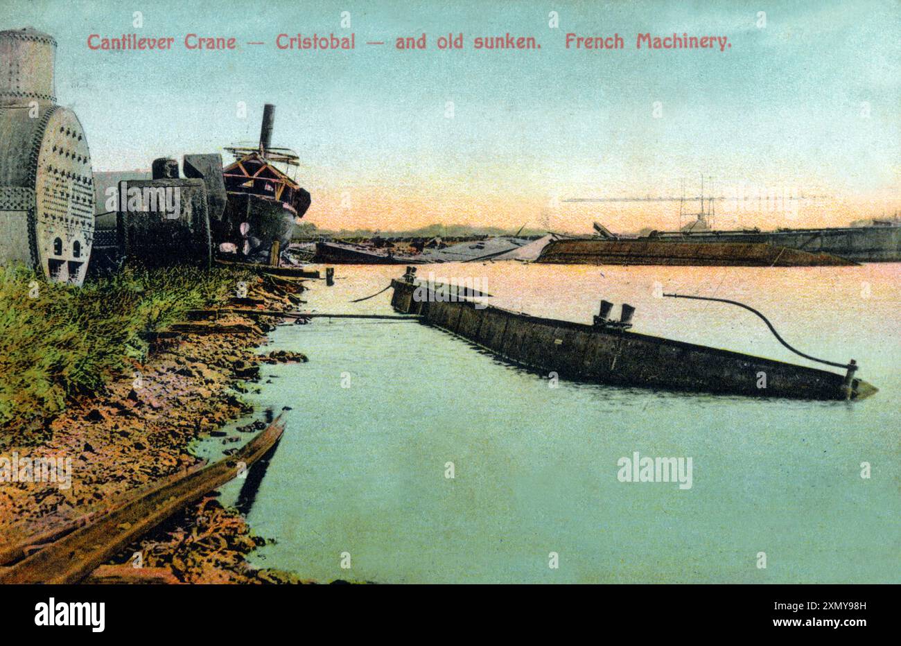 Construction of the Panama Canal Stock Photo - Alamy