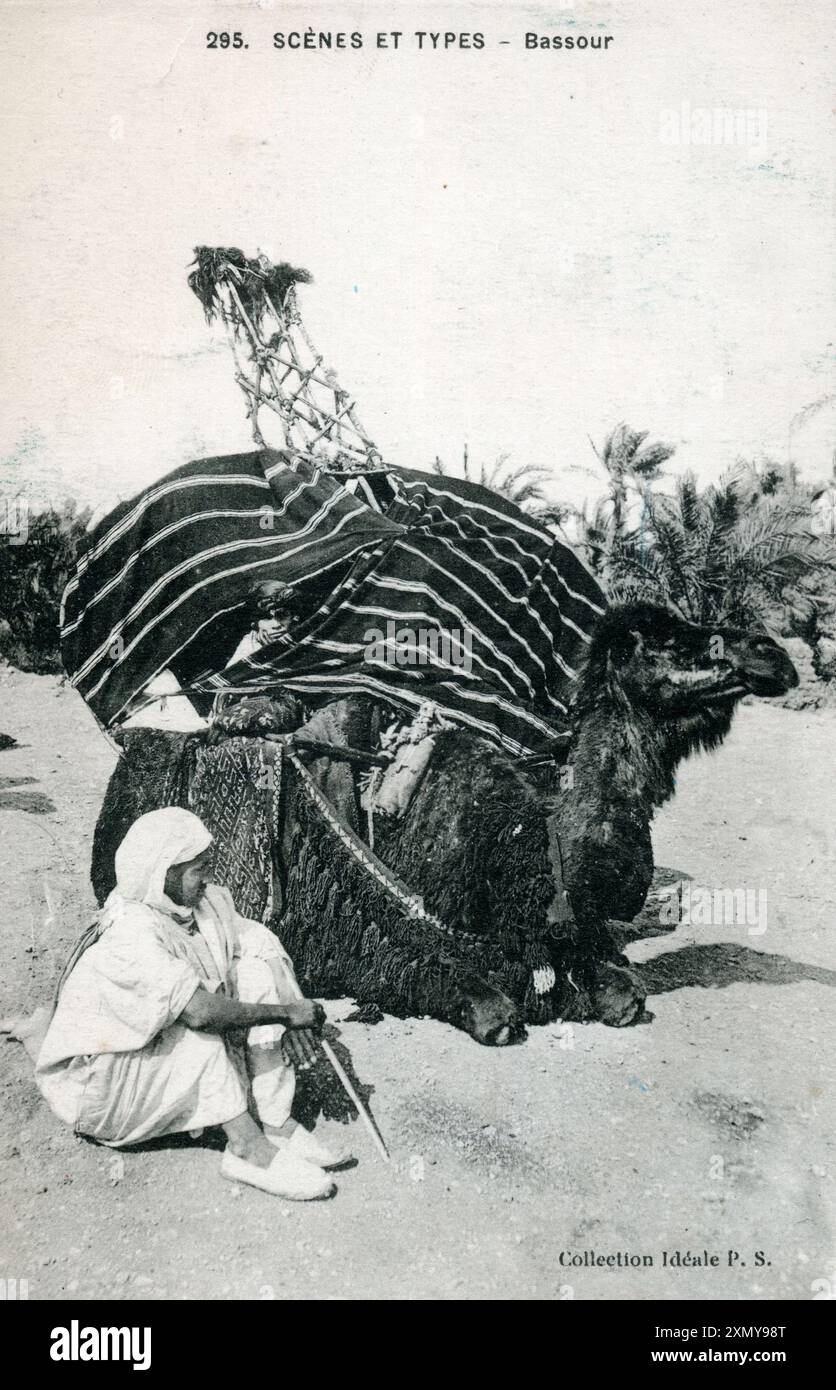 A camel palanquin (covered litter), southern Algeria Stock Photo - Alamy