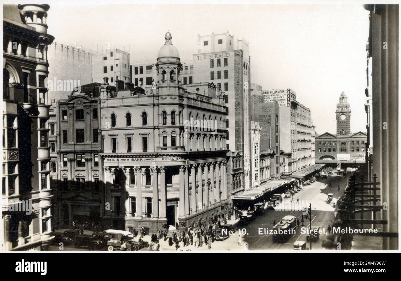 Elizabeth Street, Melbourne, Victoria, Australia Stock Photo - Alamy
