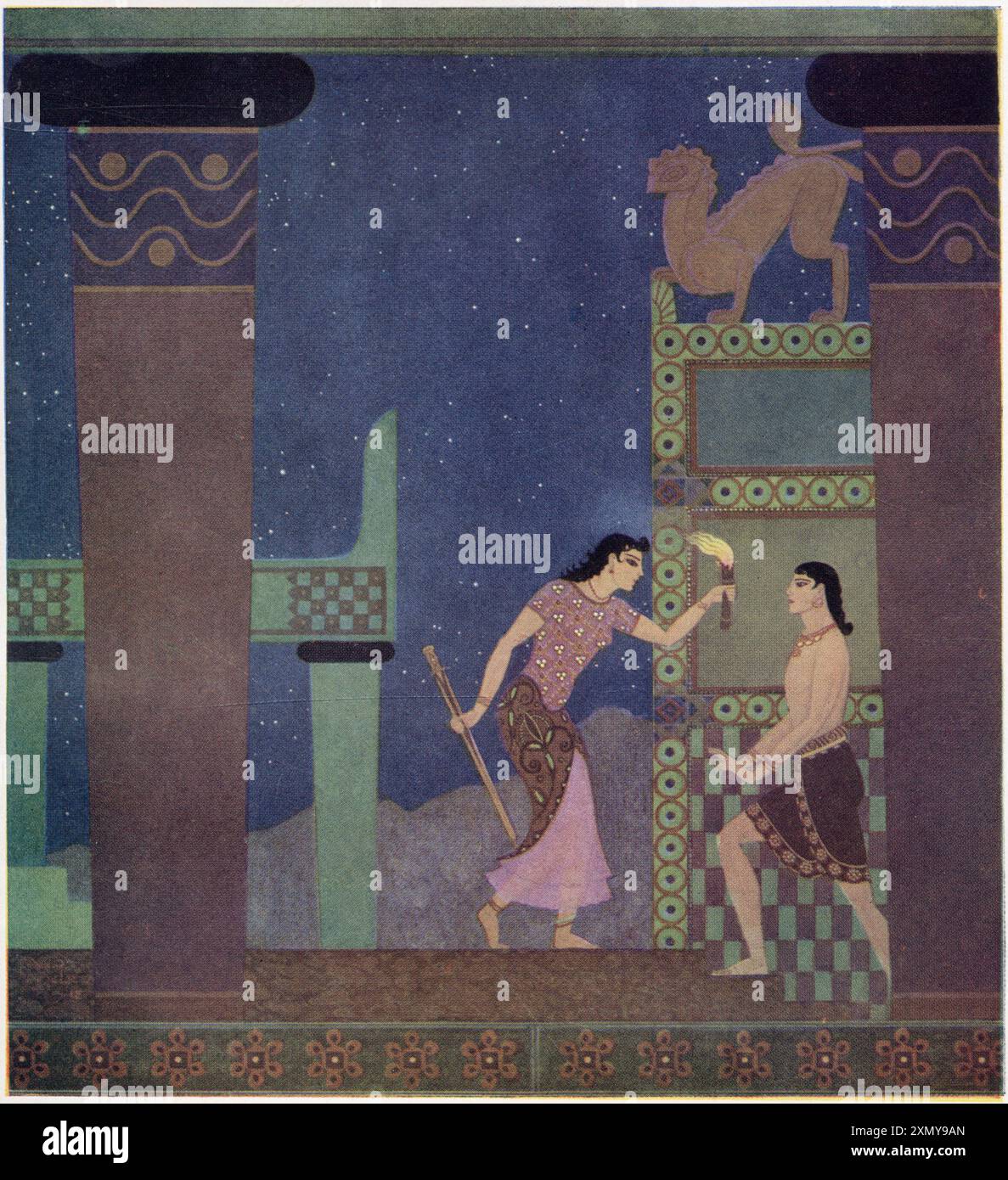 Theseus and Ariadne Stock Photo - Alamy