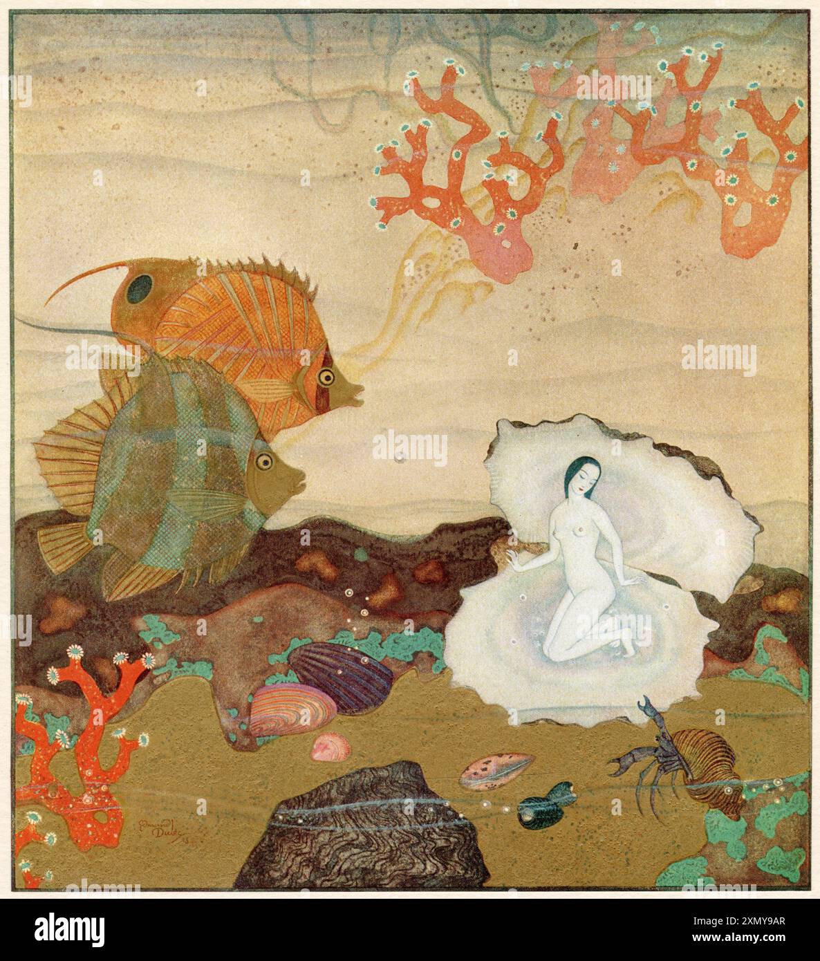 The Kingdom of the Pearl. The Birth of the Pearl. Illustration by ...