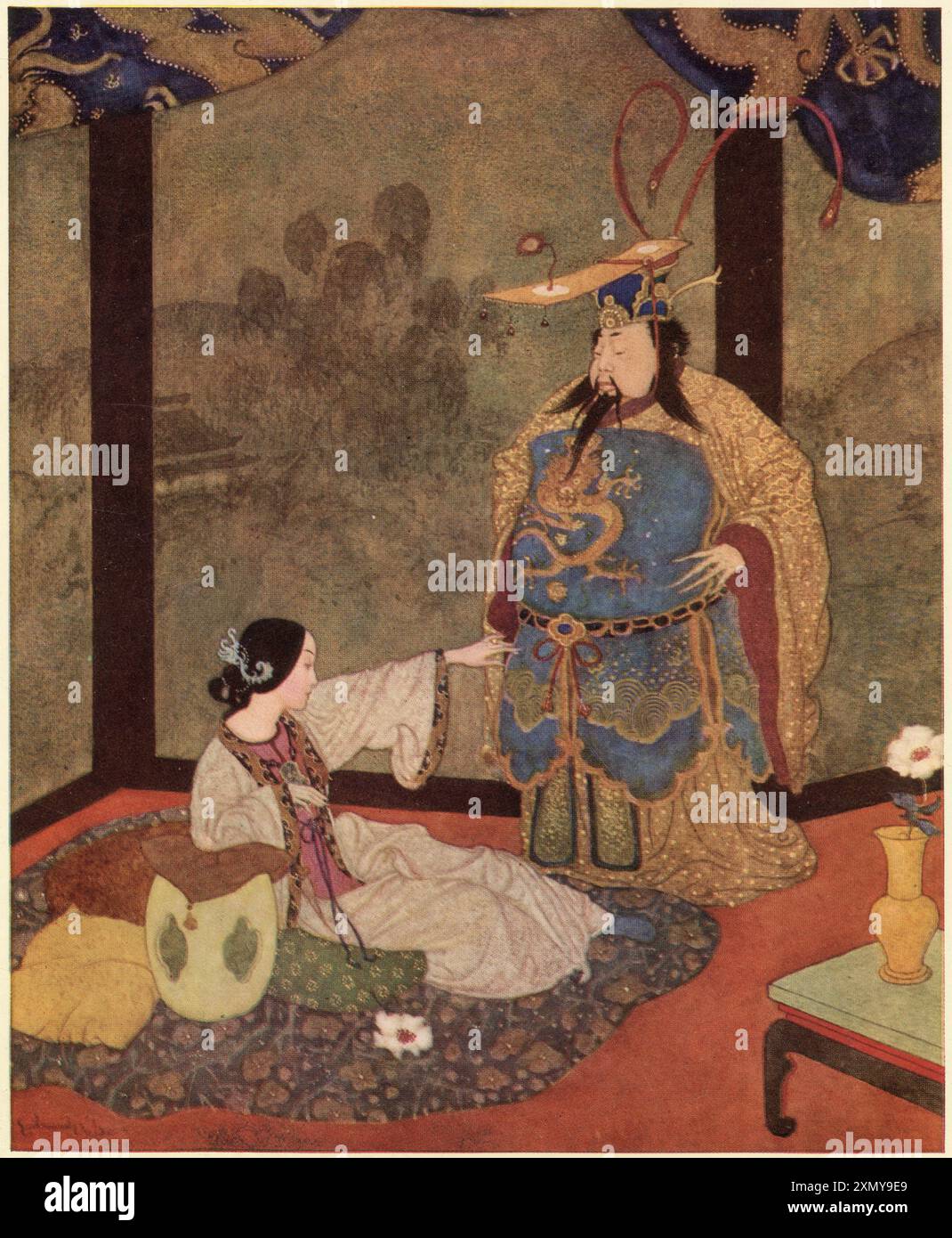 The King of China and Badoura Stock Photo - Alamy