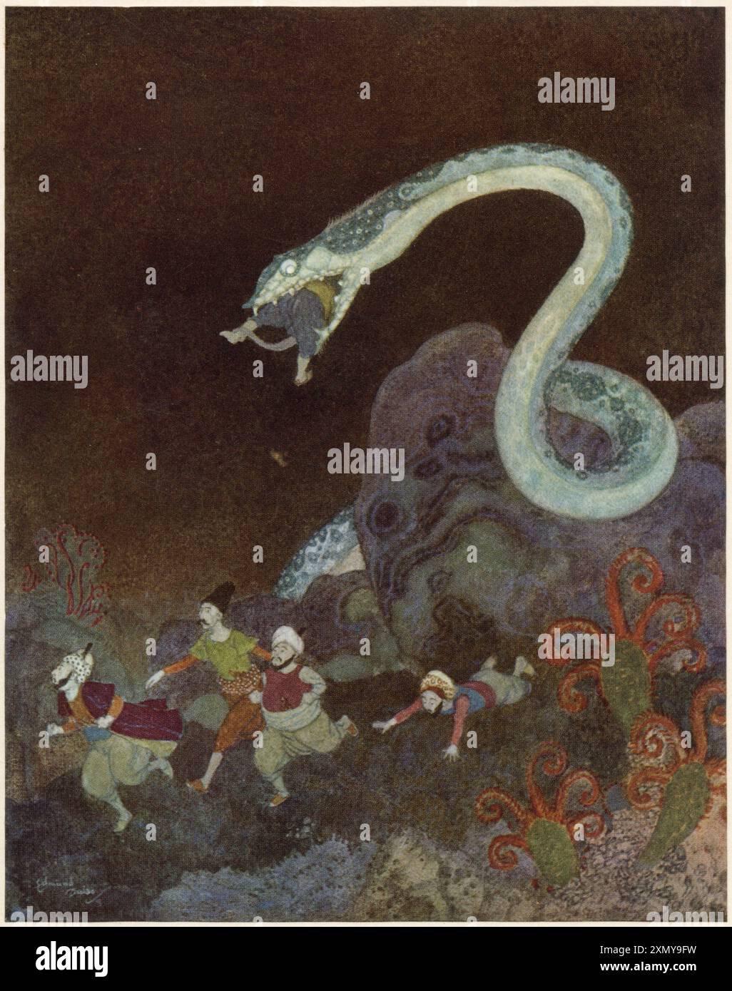 Sindbad, the episode of the snake Stock Photo - Alamy