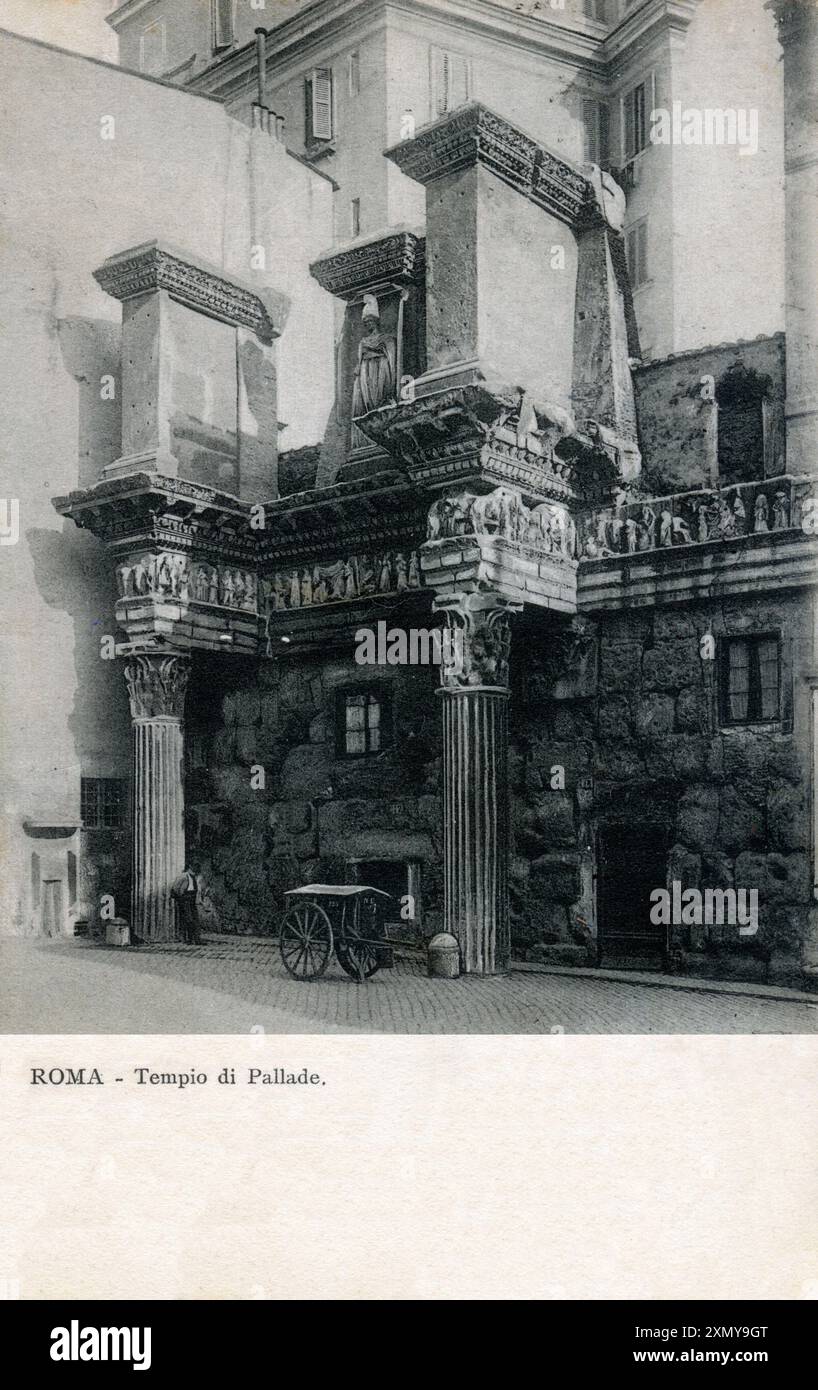 Forum of Nerva, Rome (The Temple of Pallas Stock Photo - Alamy