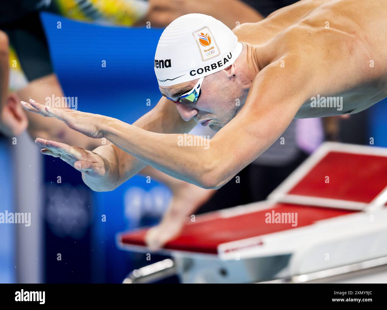 PARIS - Caspar Corbeau in action in the 200 meter school, on the fifth ...