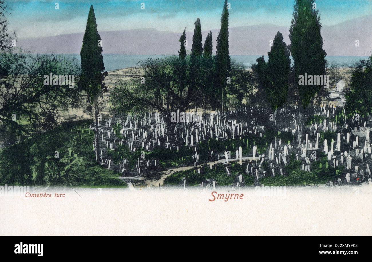 Turkish Cemetery at Izmir, Turkey Stock Photo - Alamy