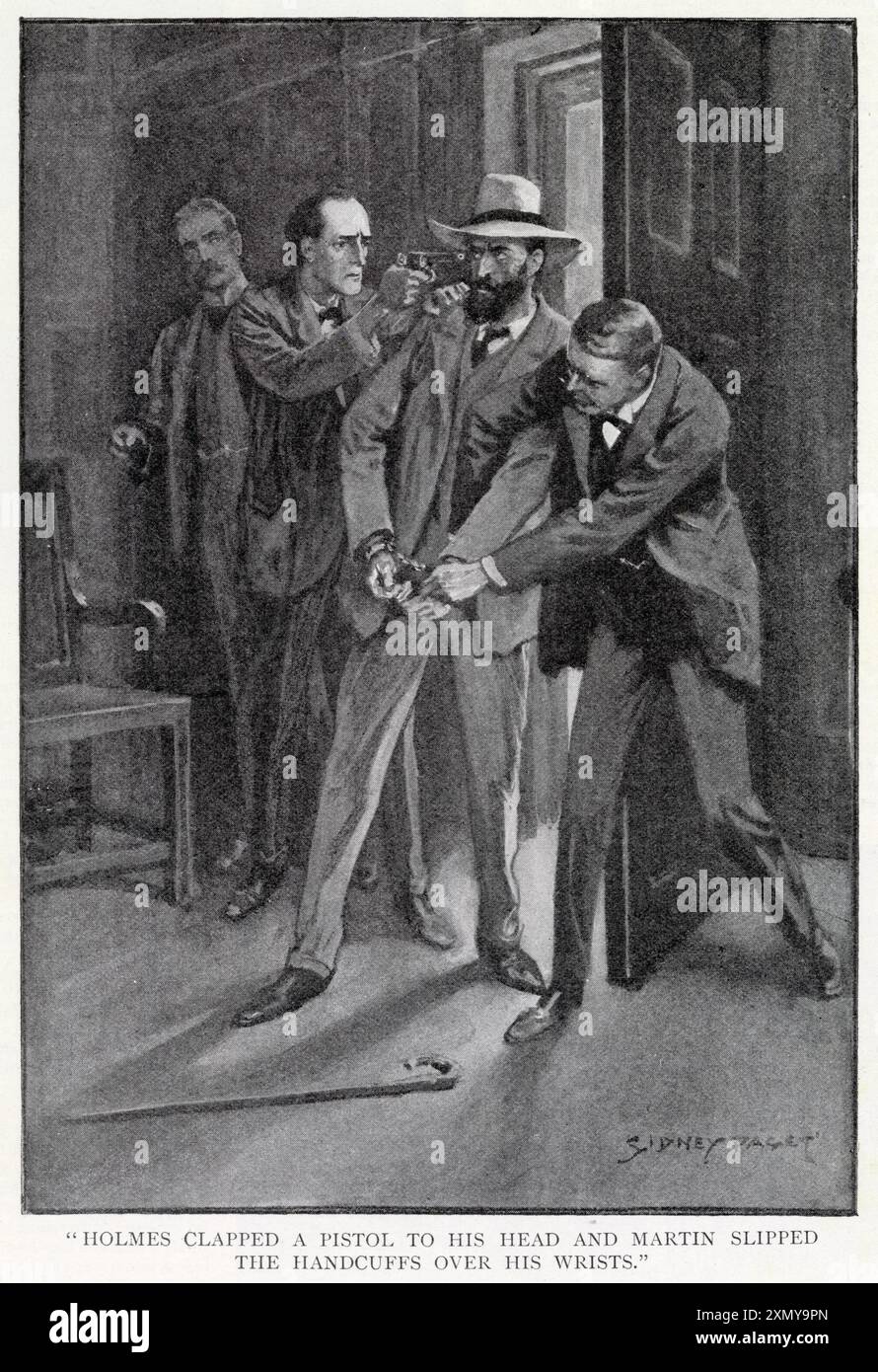 Sherlock Holmes - The Adventure of The Dancing Men Stock Photo - Alamy