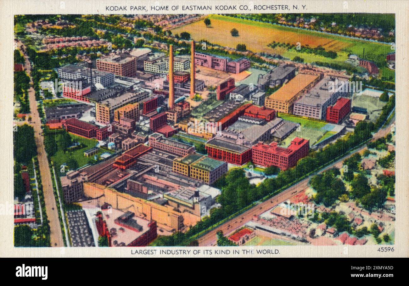 Aerial View of Kodak Park, home of Eastman Kodak Co Stock Photo - Alamy