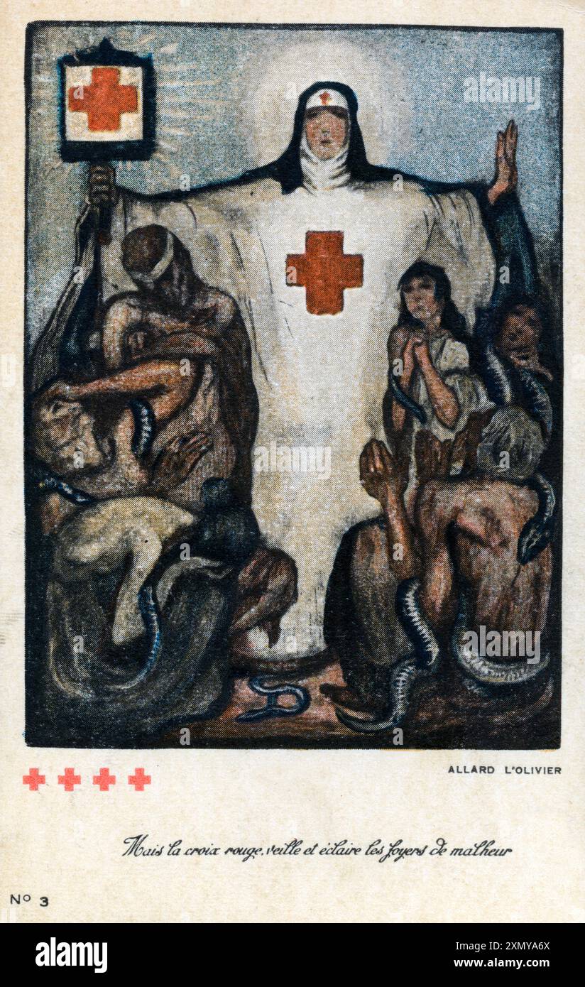 WW1 - Red Cross of Belgium postcard Stock Photo - Alamy