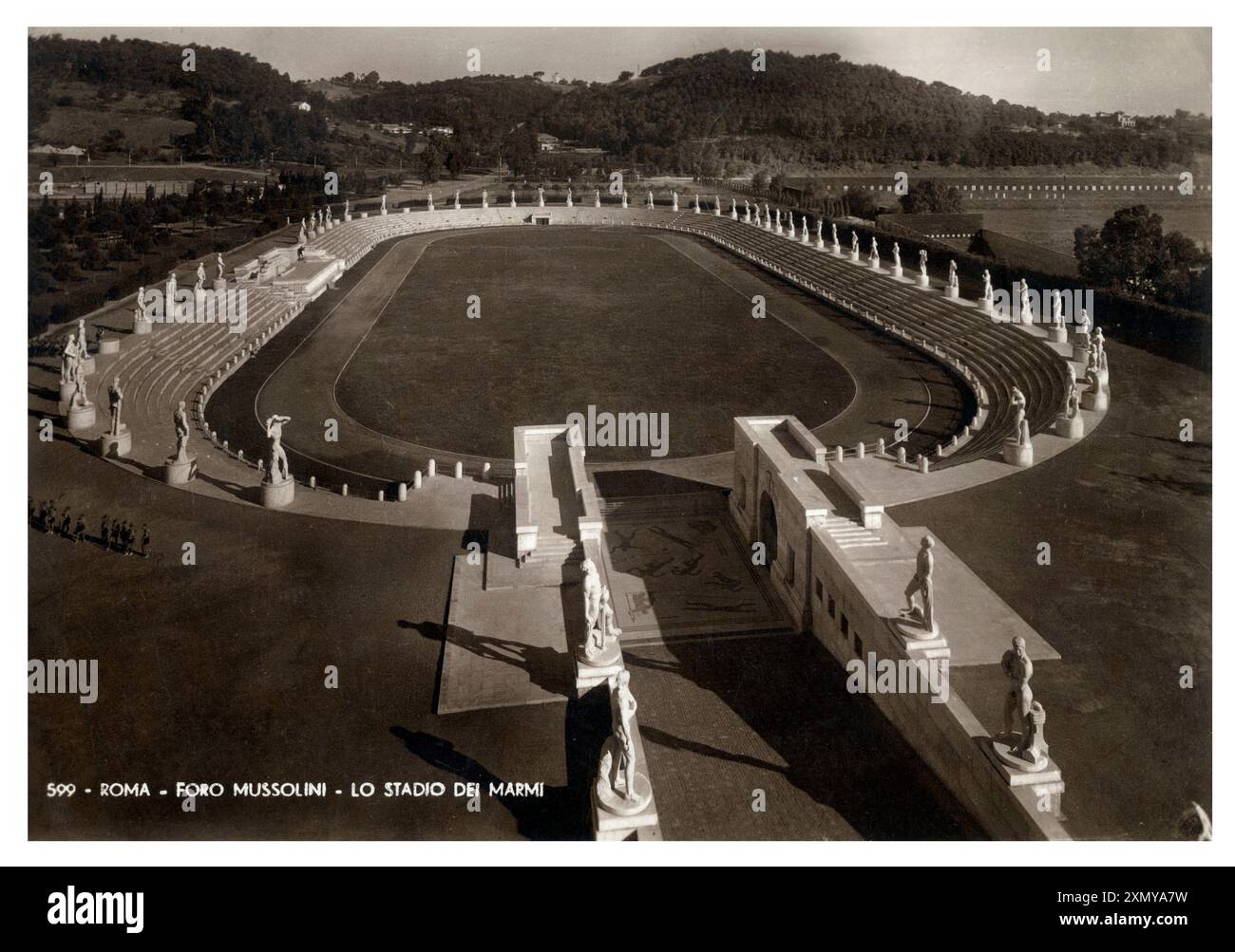 The Stadio dei Marmi Foro Italico (Foro Mussolini), Rome Stock Photo ...