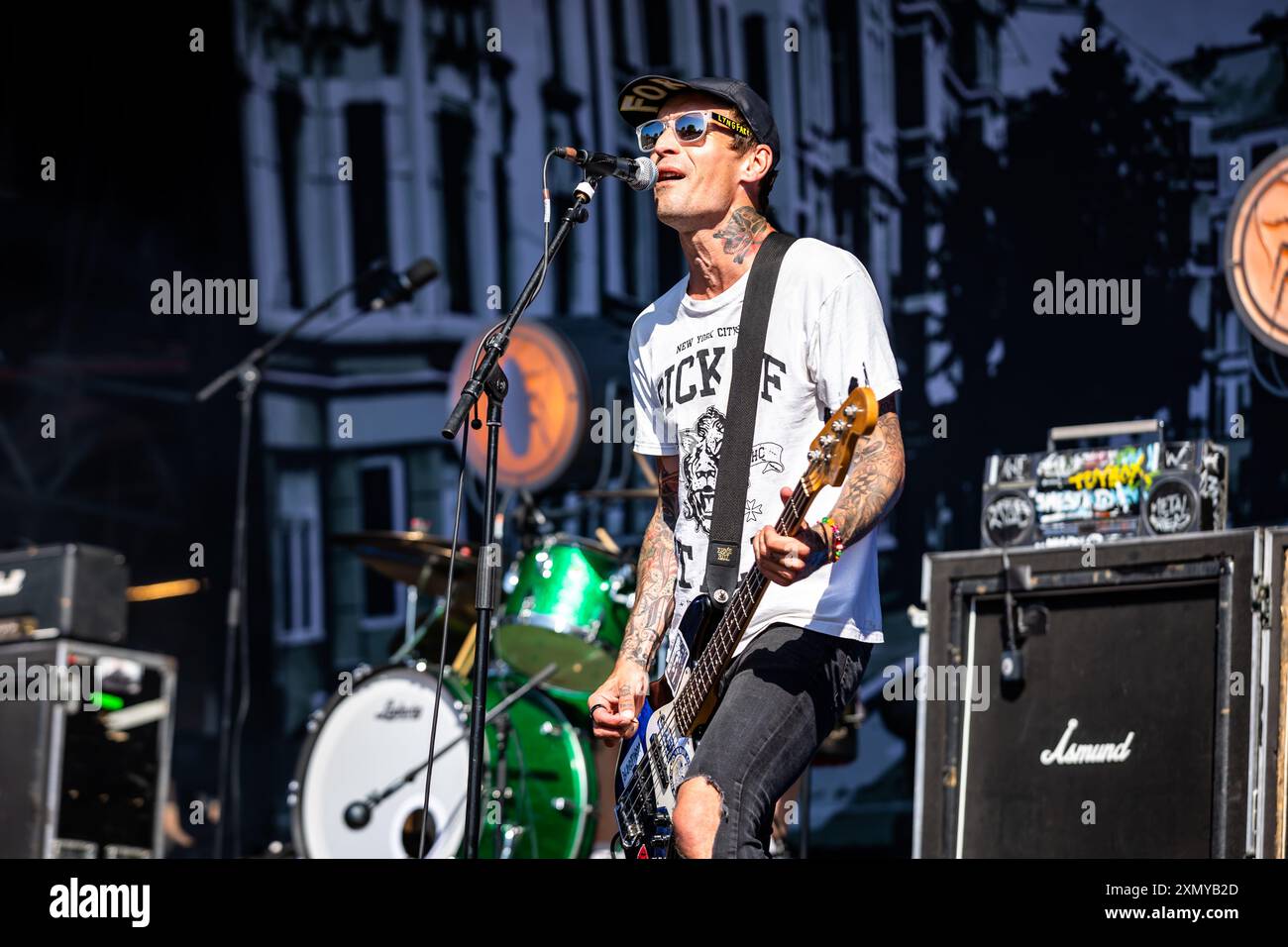 Fredrikstad, Norway. 27th, July 2024. The Norwegian rock band Oslo Ess ...