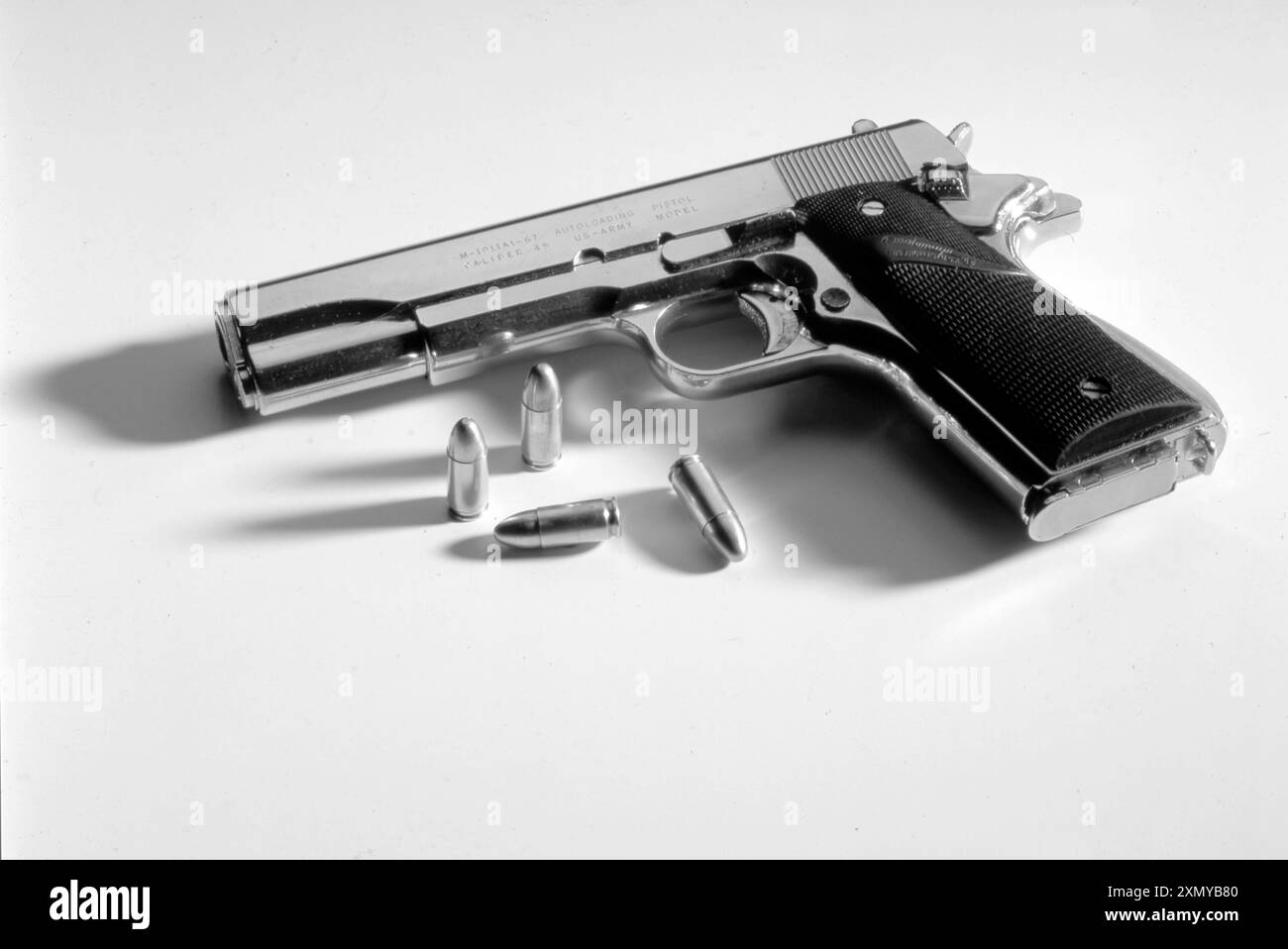 Browning M1911 .45 calibre automatic pistol Stock Photo - Alamy