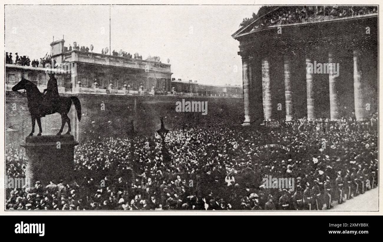 Proclamation of King George V Stock Photo - Alamy